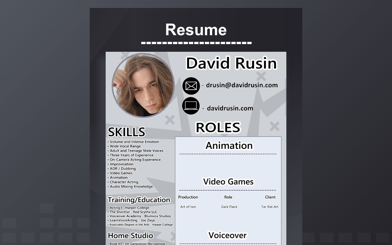 David Rusin VA || Resume